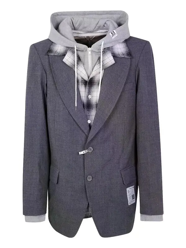 Mihara Yasuhiro Layered Blazer - Grey