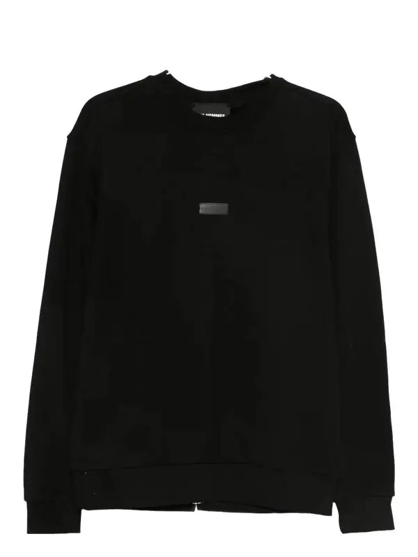 LES HOMMES Crew Neck Sweater - Black