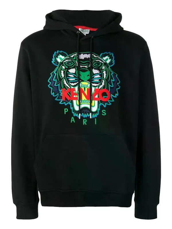 Kenzo Tiger Print Pullover - Black