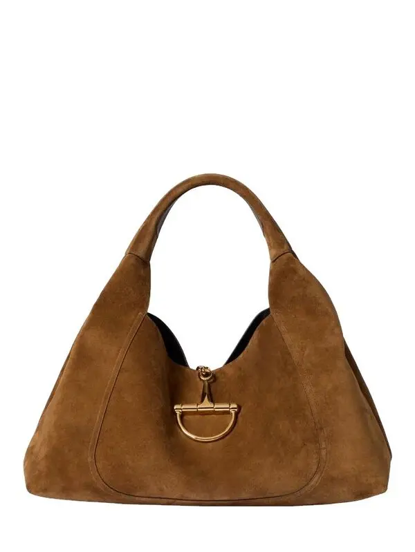Gucci Softbit Maxi Shoulder Bag - Brown