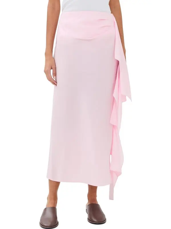 Tibi Sporty Ribbon Skirt - Pink