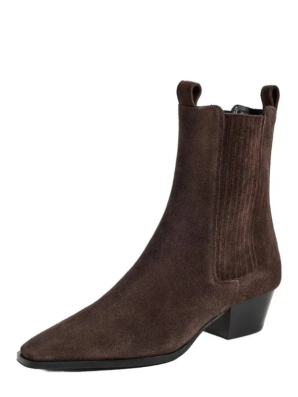 AeydĒ Agata Cow Suede Chelsea Boots - Moka