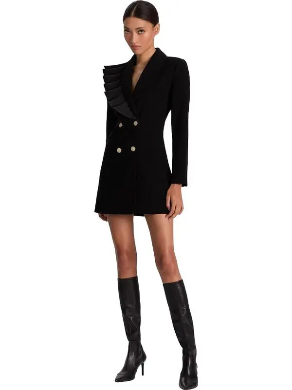 Alice + Olivia Latoya Blazer Mini Dress - Black