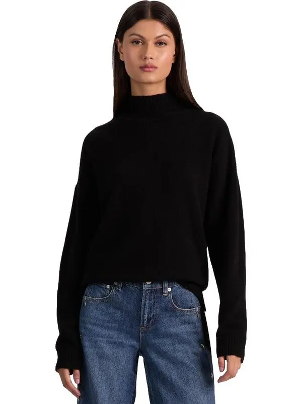 Alice + Olivia Melie Cashmere Pullover - Black