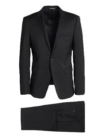 Emporio Armani David Line Suit Size Virgin Wool - Black