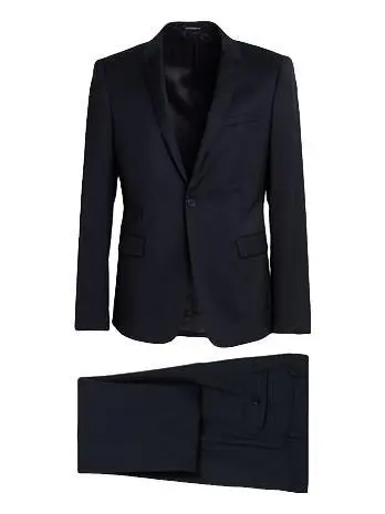 Emporio Armani David Line Suit Size Virgin Wool - Blue