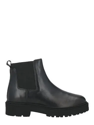 Hogan Leather Ankle Chelsea Boots - Black
