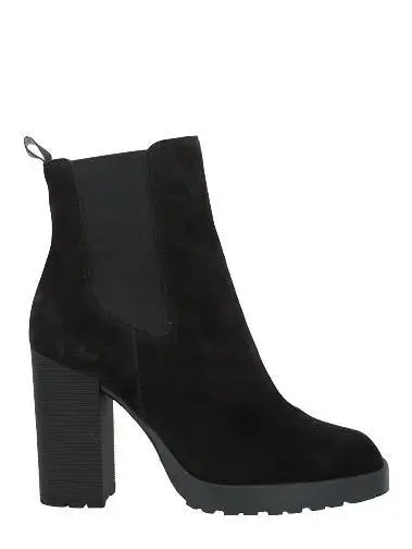 Hogan Ankle Boots In Leather - Black