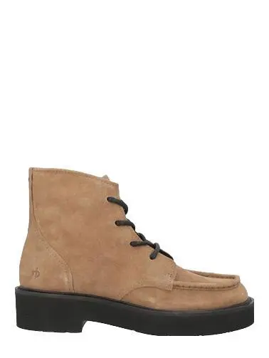Rag & Bone Lace-up Leather Ankle Boots - Beige