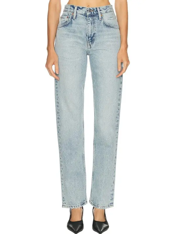 RE/DONE Blondie Straight Jeans - Ripped Tide