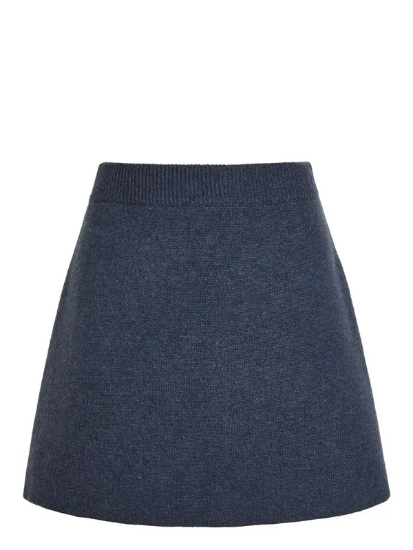 LISA YANG Clare Cashmere Mini Skirt - Navy
