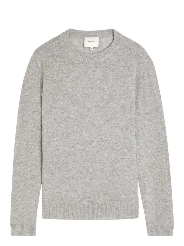 REFORMATION Melange Cashmere Jumper - Grey