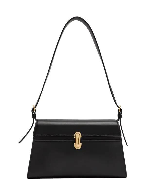 Savette Symmetry Leather Shoulder Bag - Black
