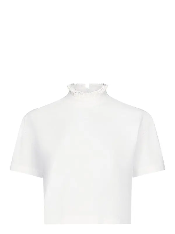 Alaïa Cropped T-shirt - Blanc