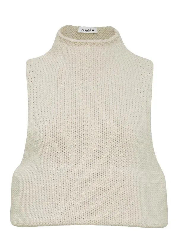 Alaïa Sleeveless Top - White