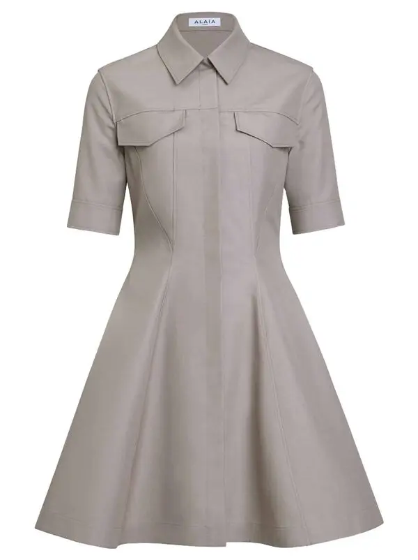 Alaïa Tailored Mini Dress - Grey