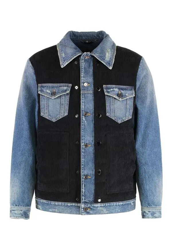 Dolce & Gabbana Denim Padded Jacket - Blue