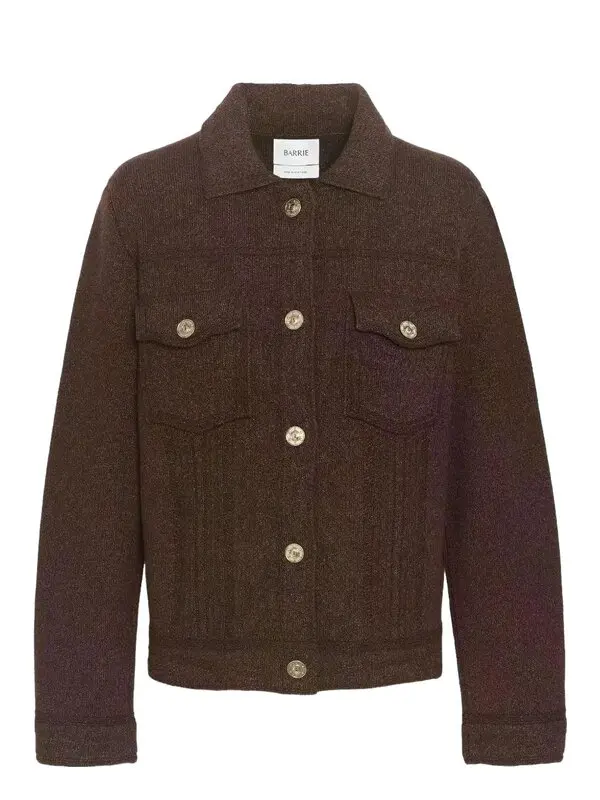 BARRIE Knitted Jacket - Brown