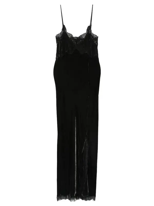 HERSKIND Micke Lace-trimmed Slip Dress - Black