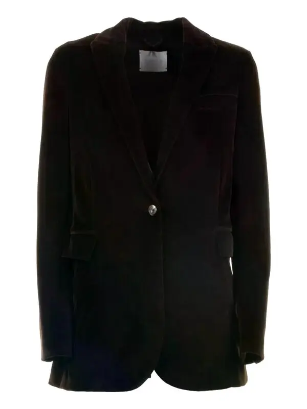 CIRCOLO 1901 Notched-lapel Single-breasted Jacket - Brown