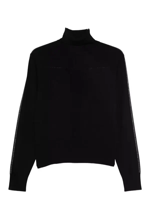 Patrizia Pepe Roll-neck Sweater - Black
