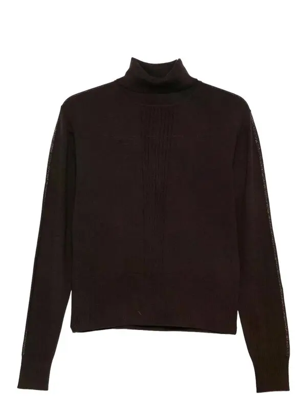 Patrizia Pepe Roll-neck Sweater - Brown