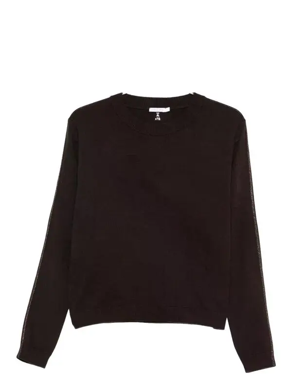 Patrizia Pepe Crew-neck Wool Sweater - Brown