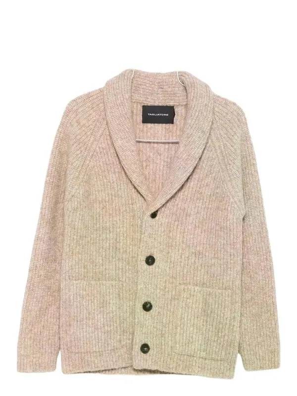 Tagliatore Shawl-collar Knit Cardigan - Neutrals