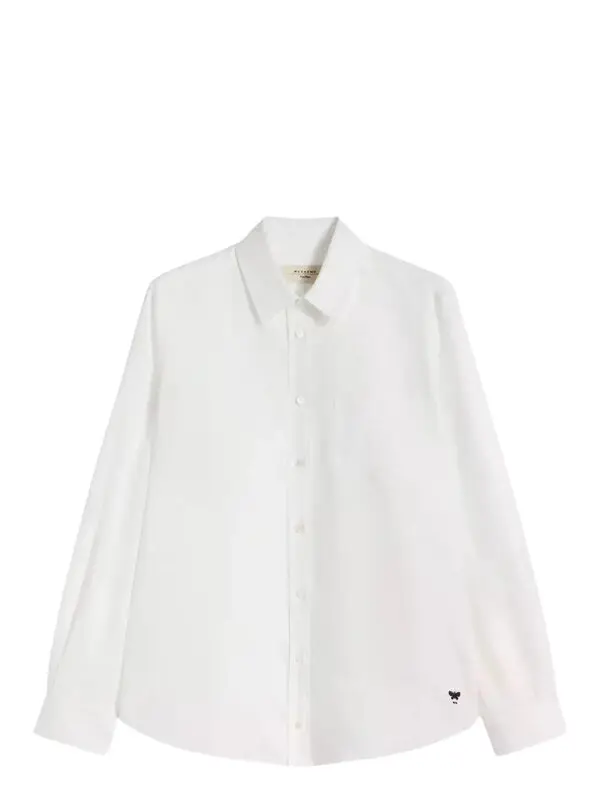 Max Mara Embroidered Cotton Shirt - White