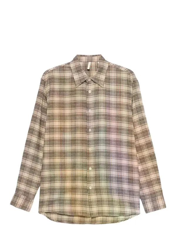 SUNFLOWER Checked Cotton Shirt - Neutrals