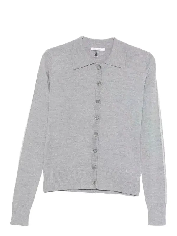 Patrizia Pepe Collared Cardigan - Grey