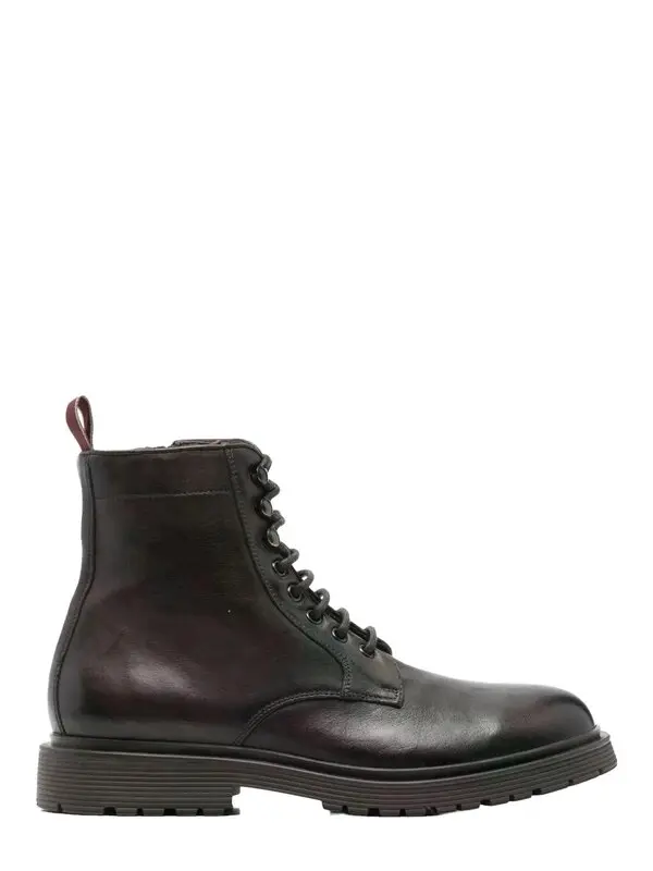 STURLINI FIRENZE Lace-up Leather Boots - Brown