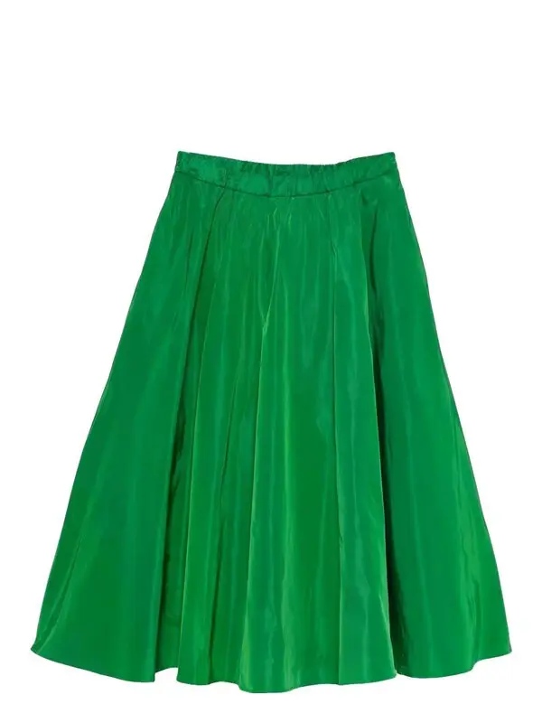 Aspesi Gathered A-line Midi Skirt - Green