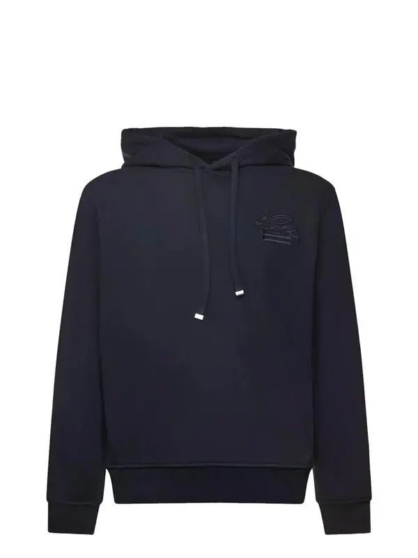Etro Embroidered Hoodie - Blue