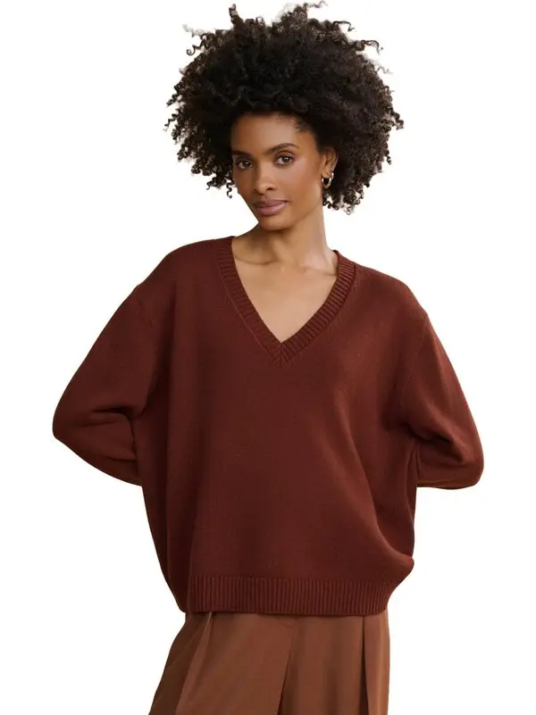 Jenni Kayne Simone V-neck - Rust