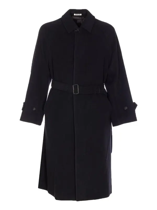 Auralee Wool Coat - Black