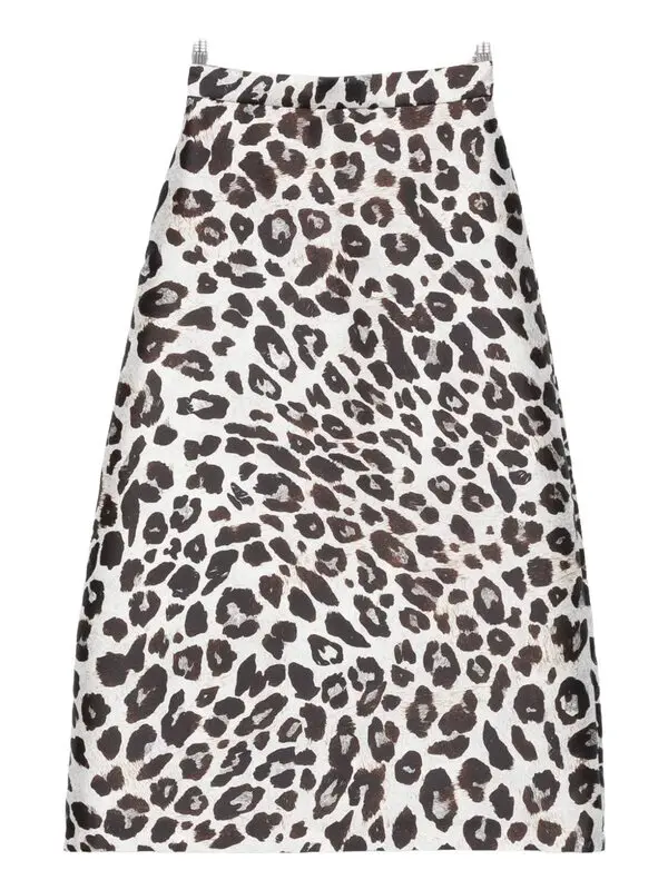 LUNATICA MILANO Printed A-line Skirt - Brown