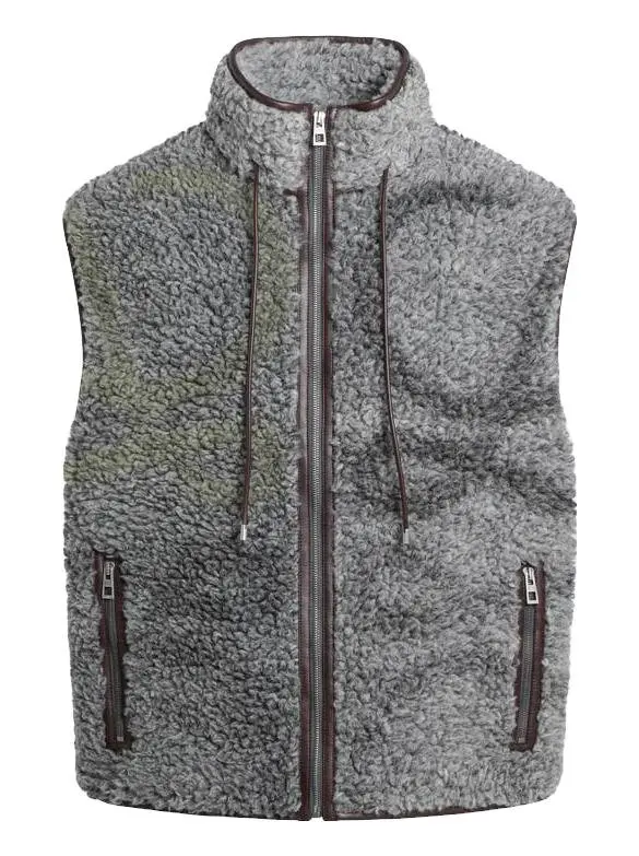 Loewe Jacquard Fleece Vest With Anagram Pattern - Multicolor