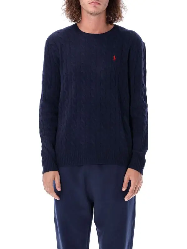 Ralph Lauren Wool-cashmere Cable-knit Jumper - Hunter Navy
