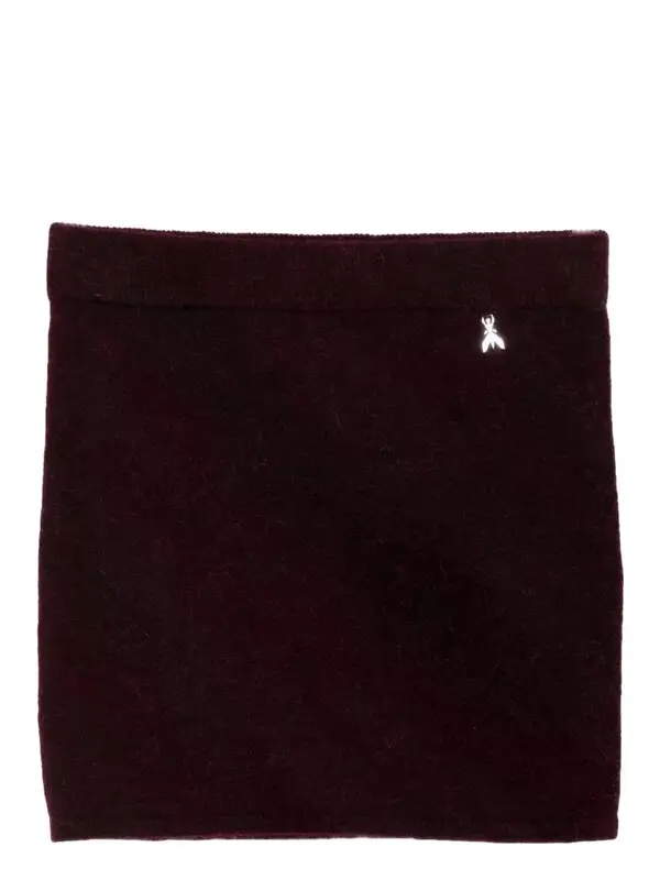 Patrizia Pepe Knitted Mini Skirt - Purple