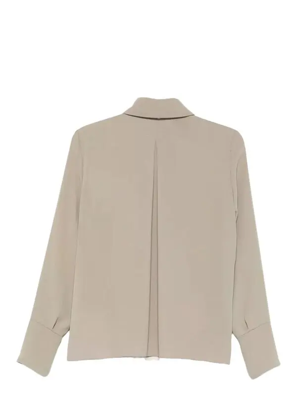 Patrizia Pepe Long-sleeved Blouse - Neutrals