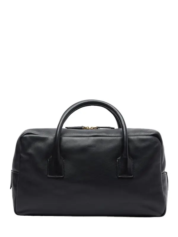 Calvin Klein America Medium Leather Tote Bag - Black