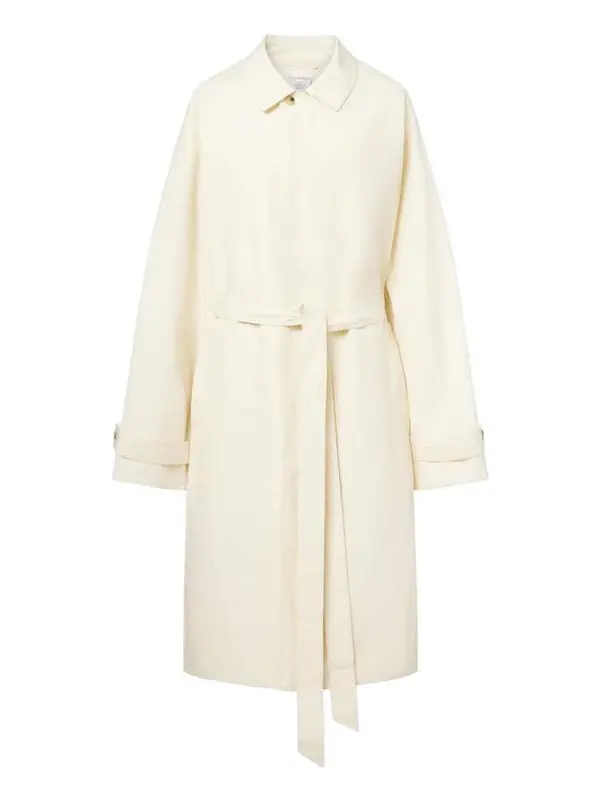 Calvin Klein Marisol Cotton-blend Trench Coat - White