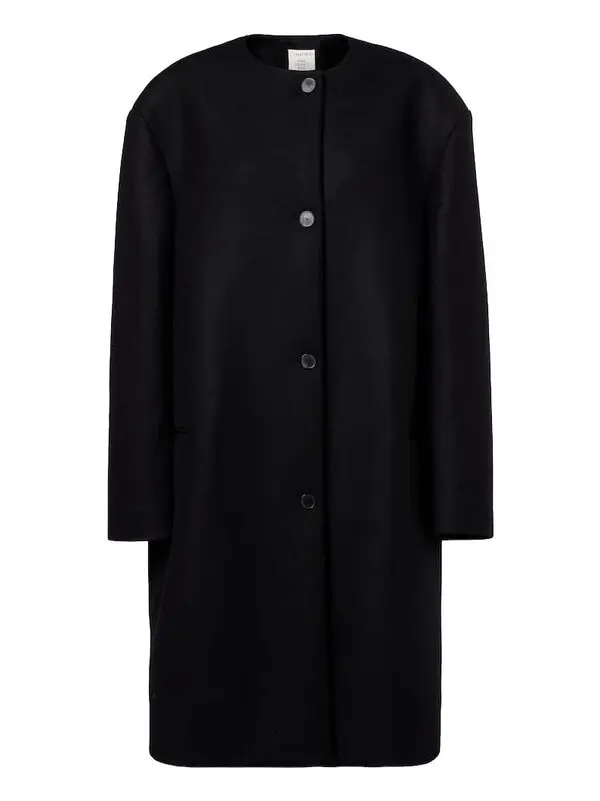 Calvin Klein Cora Wool And Cashmere Coat - Black