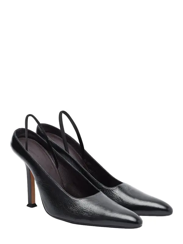 Calvin Klein Suki Leather Slingback Pumps - Black