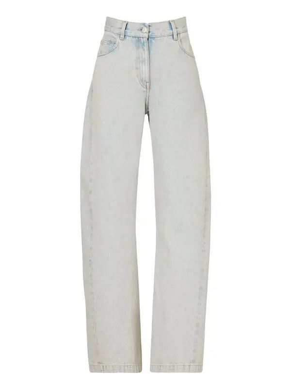 Calvin Klein Mid-rise Wide-leg Jeans - Blue