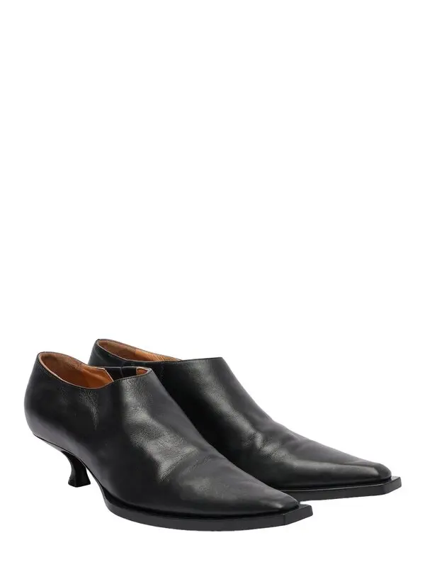 Calvin Klein Jodi Leather Ankle Boots - Black