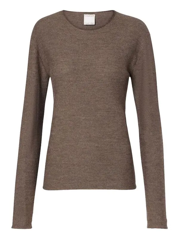 Calvin Klein Crewneck Wool Sweater - Brown