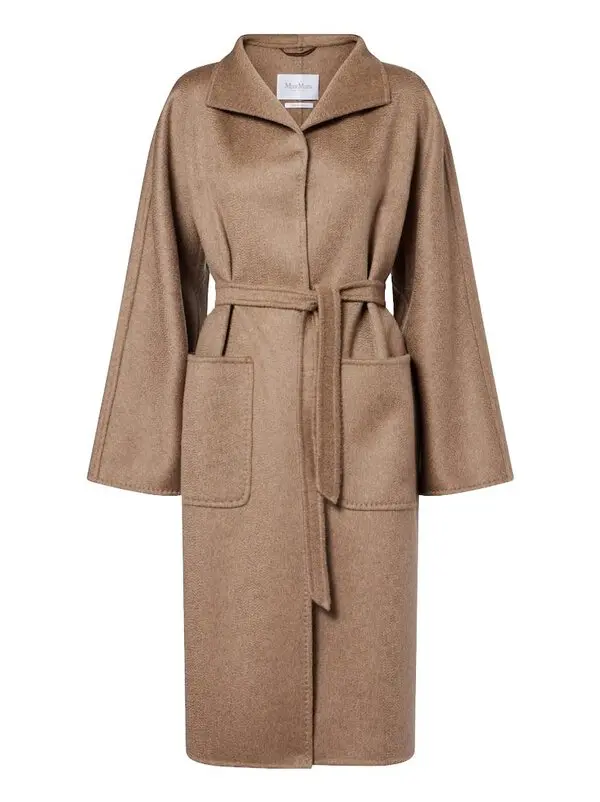 Max Mara Lilia Cashmere Wrap Coat - Brown