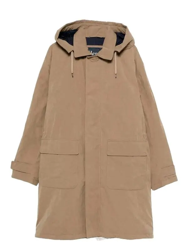 Herno Padded Long Parka With Hood - Beige